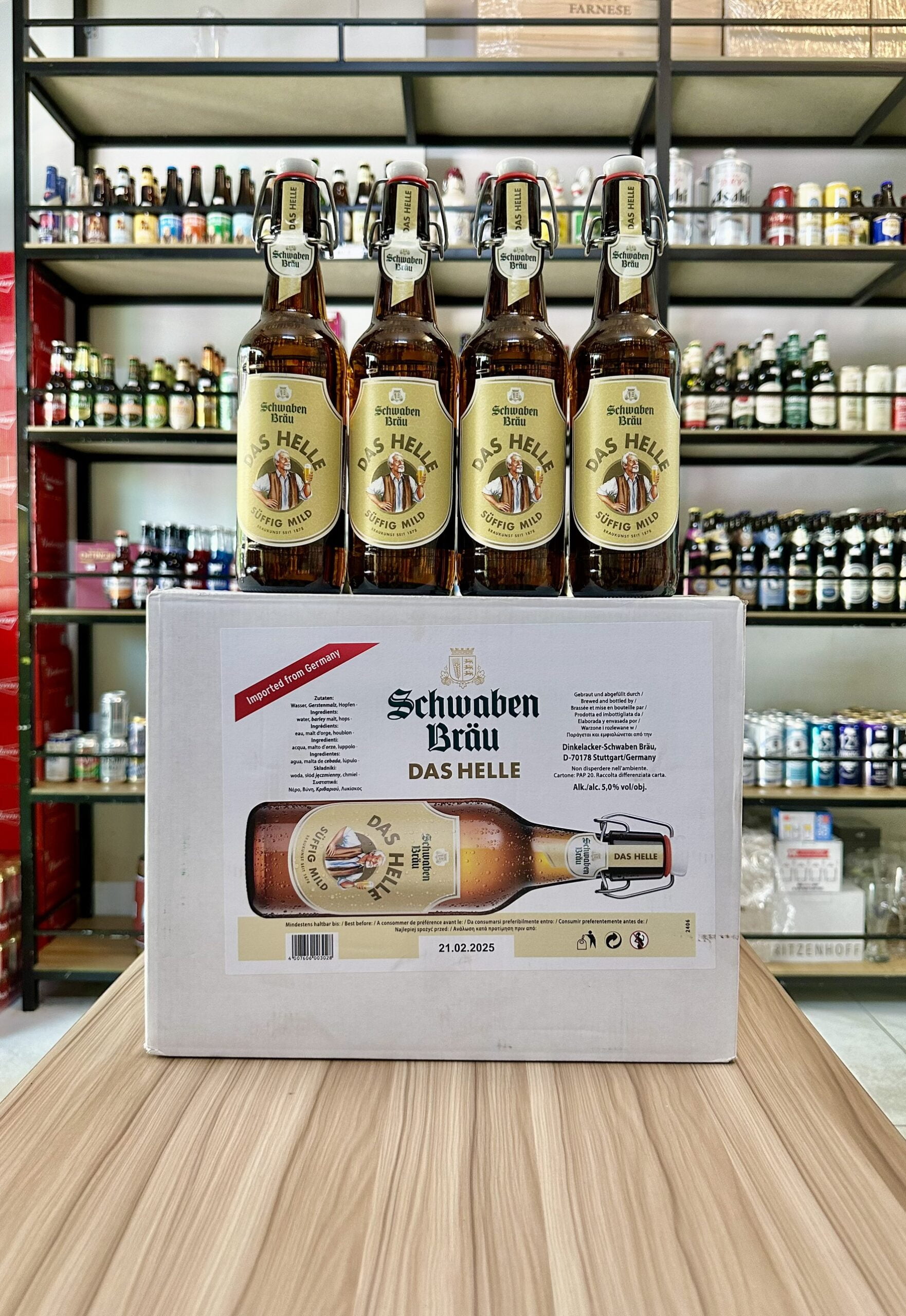 Bia Schwaben Bräu Das Helle 5% – Chai 500ml – Thùng 20 Chai - BIA NHẬP ...