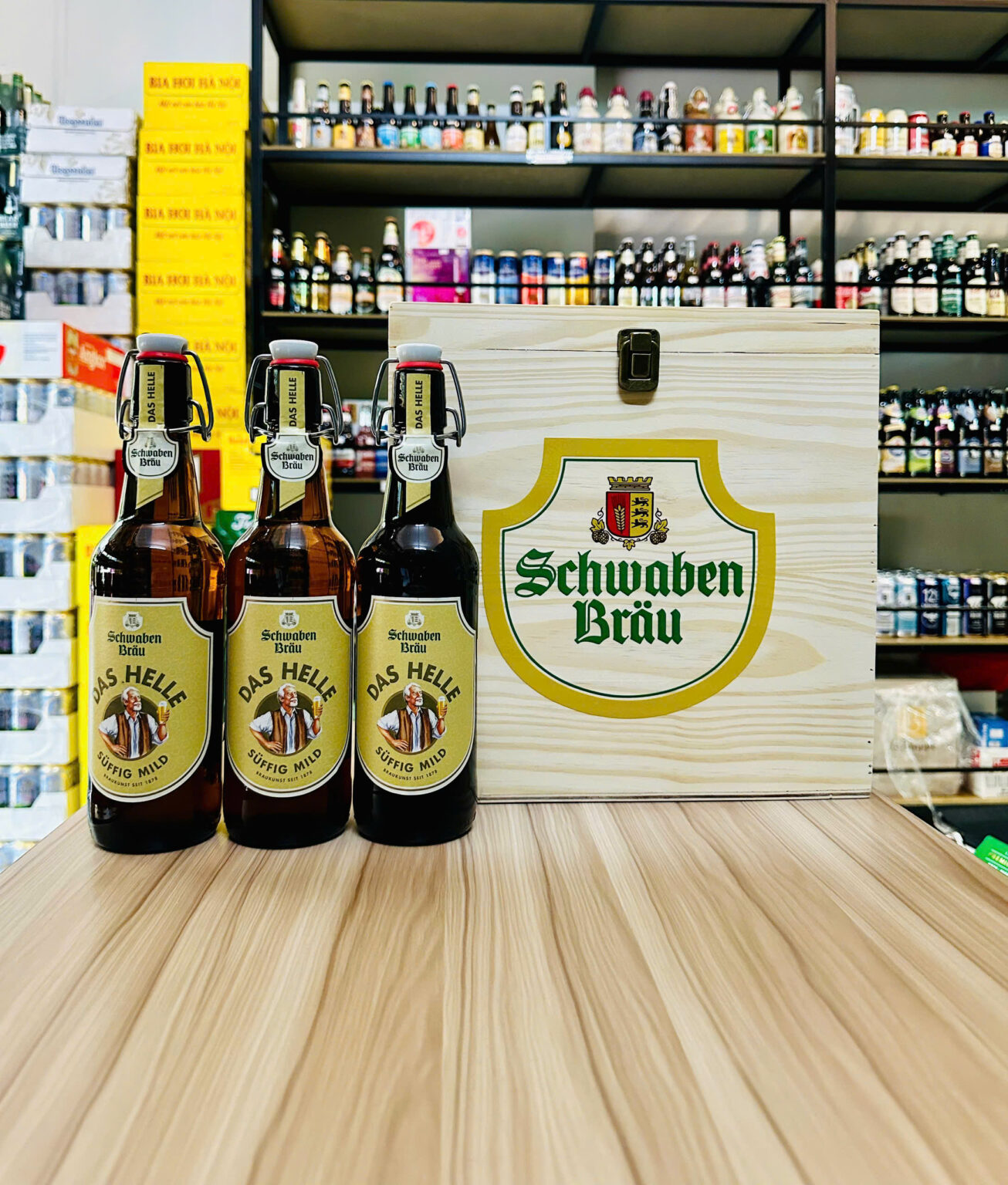 Hộp Quà Das Helle 5% – Chai 500ml – Thùng Gỗ 12 Chai - BIA NHẬP KHẨU ...