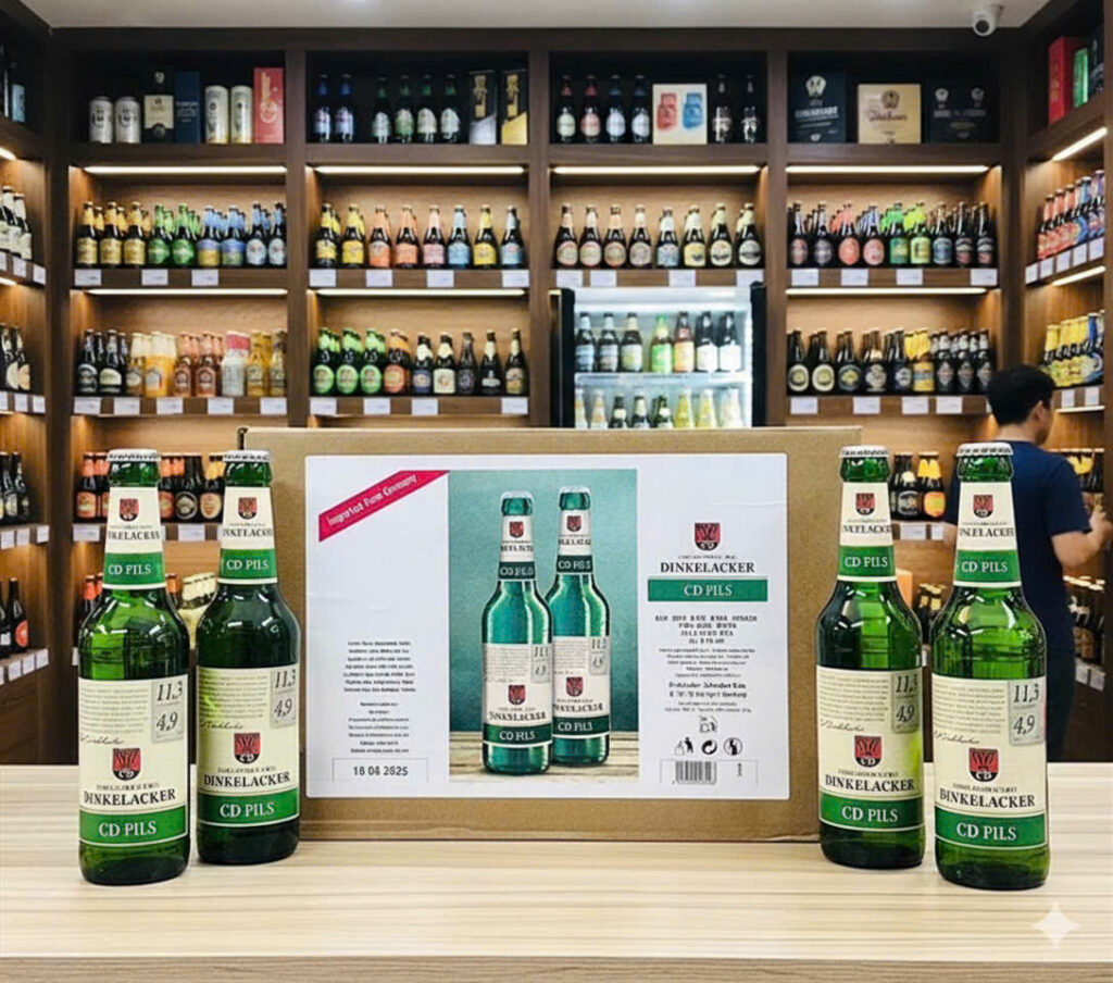 Bia Dinkelacker CD Pils 4,9% Đức – thùng 24 chai 330ml