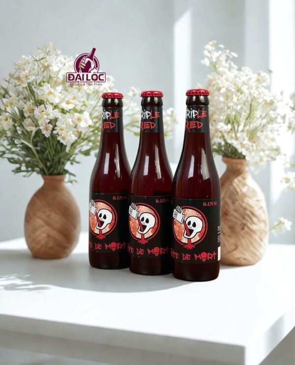 Bia Tête de Mort Triple Red 8.2% | Bia Bỉ Nhập Khẩu Đại Lộc