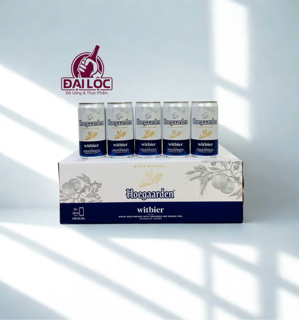 Hoegaarden White Lon 250ml (Thùng 24) – Bia Trắng Bỉ Chính Hãng sản ...