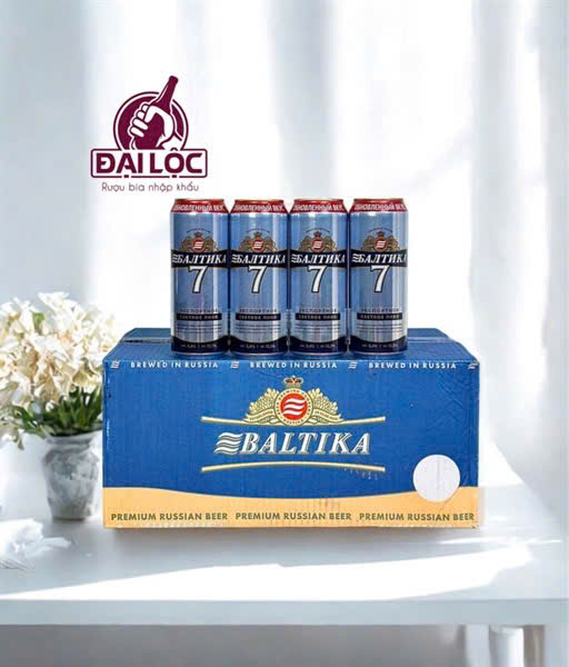 Bia Nga Baltika 7 (Bia Số 7 Nga) 5.4% thùng 24 lon 450ml